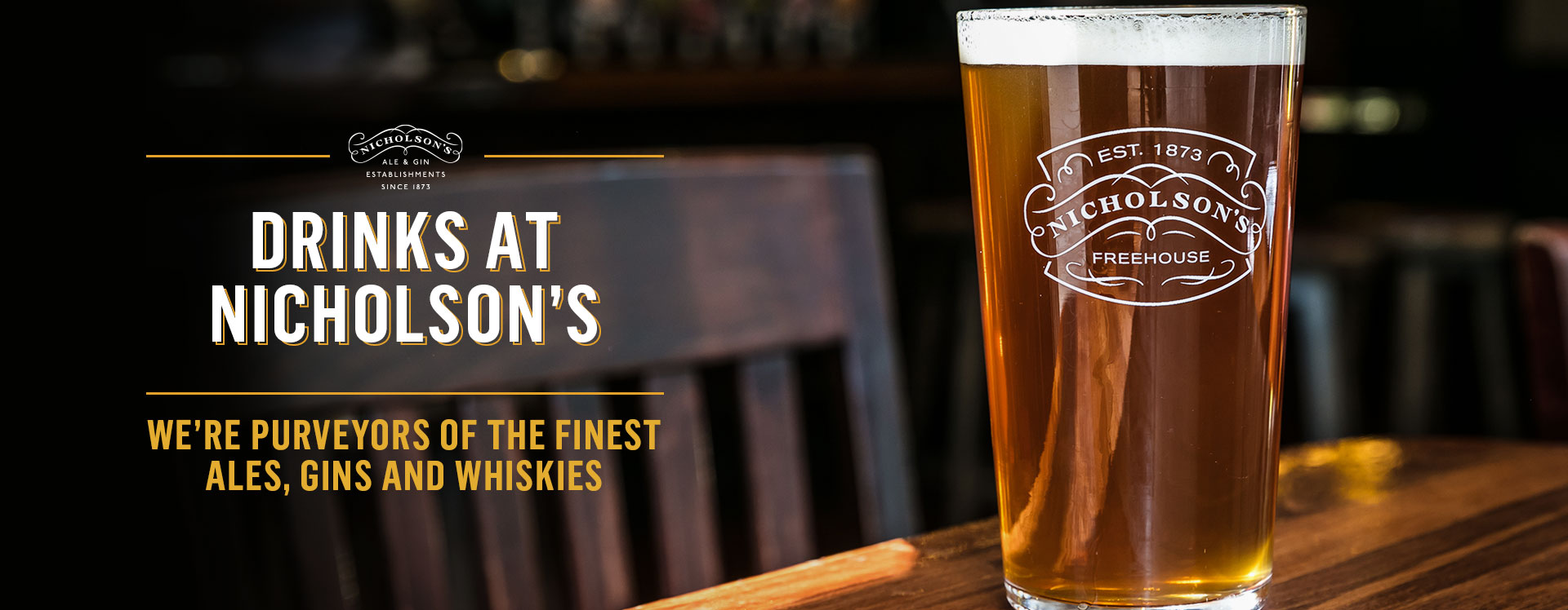 Drinks Menu at The Last Drop - Nicholson’s Pubs